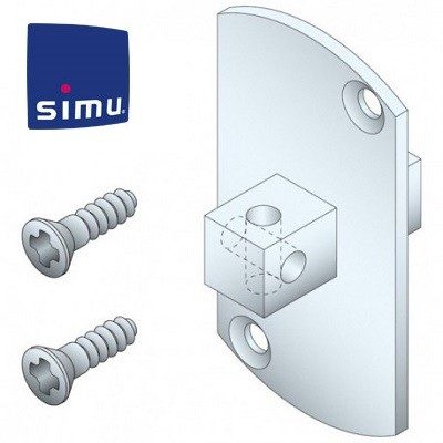 Simu 9013923 - Support moteur Simu T5 carré - Volet roulant, store